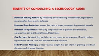 Technology Audit and Technology Management | PPTX