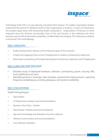 Technology audit presentation | PDF