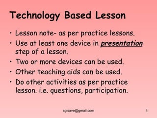 Technology based lesson | PPS