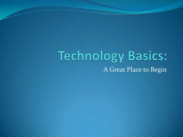 Technology Basics | PPTX | Education