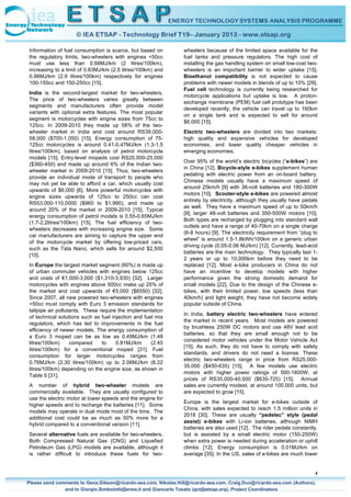 Technology brief two-wheelers and three-wheelers | PDF