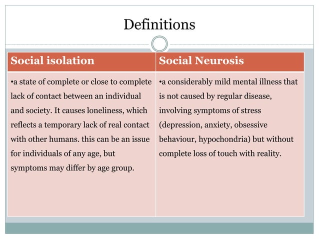 Technology causes social isolation and neurosis aaron stewart | PPT