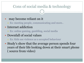 Technology causes social isolation and neurosis aaron stewart | PPTX ...