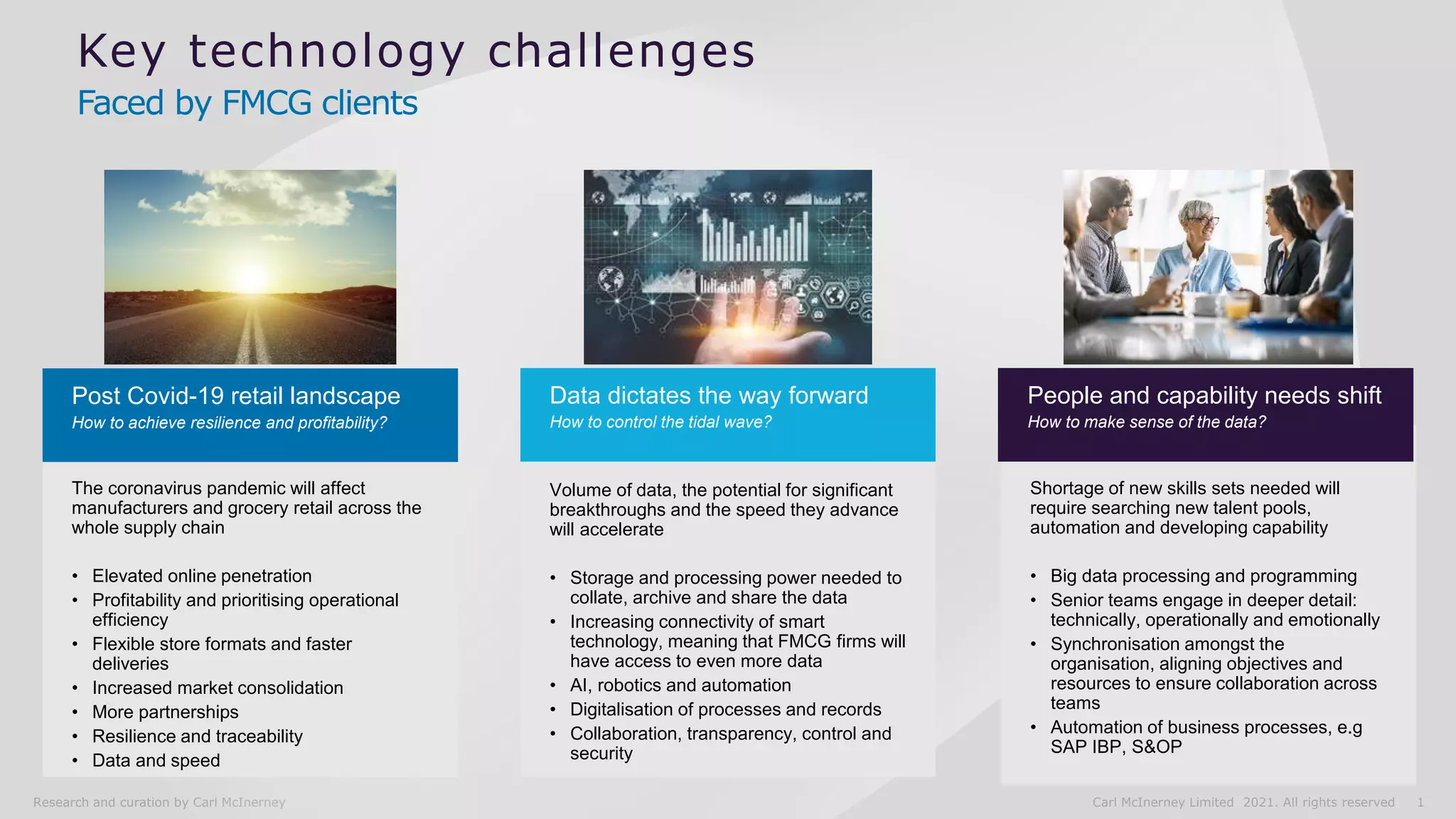 Technology challenge faced by consumer goods organisations | PPT