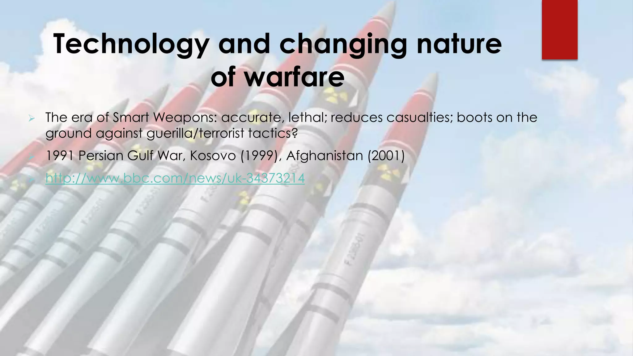 Technology and changing nature of warfare | PPTX