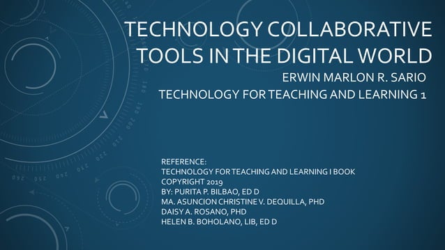 Technology collaborative tools in the digital world | PPTX