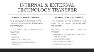 Technology Commercialization and Transfer | PPTX
