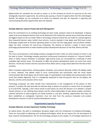 Technology Company Balanced Scorecard Systems 06222010 Final | PDF