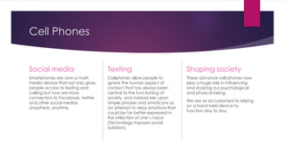 Technology creates social isolation | PPTX | Social Networking | Internet