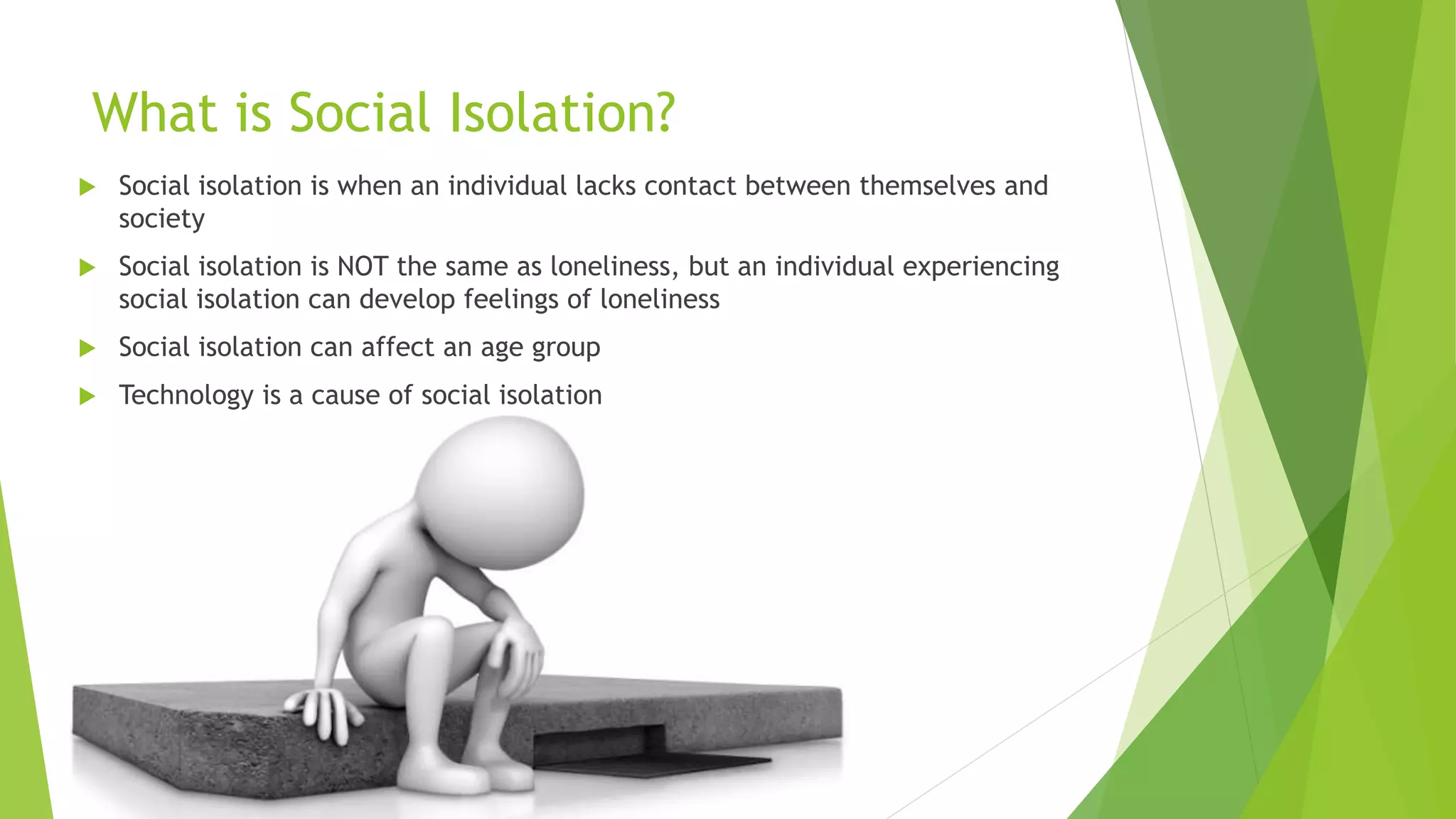 Technology creates social isolation and Neurosis | PPTX