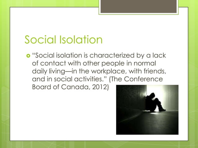 Technology creates social isolation and neurosis | PPTX