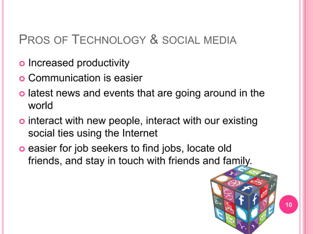 Technology creates social isolation and neurosis | PPT