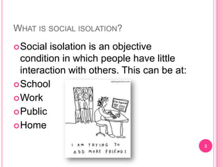 Technology creates social isolation and neurosis | PPTX | Social ...