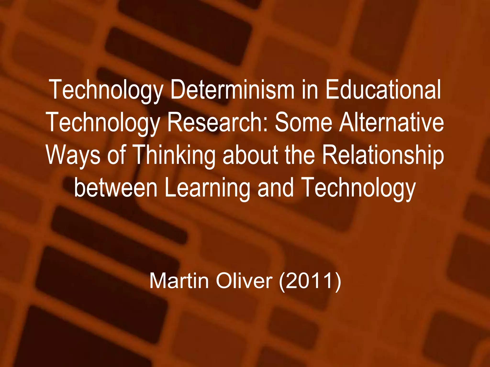Technology determinism | PPTX
