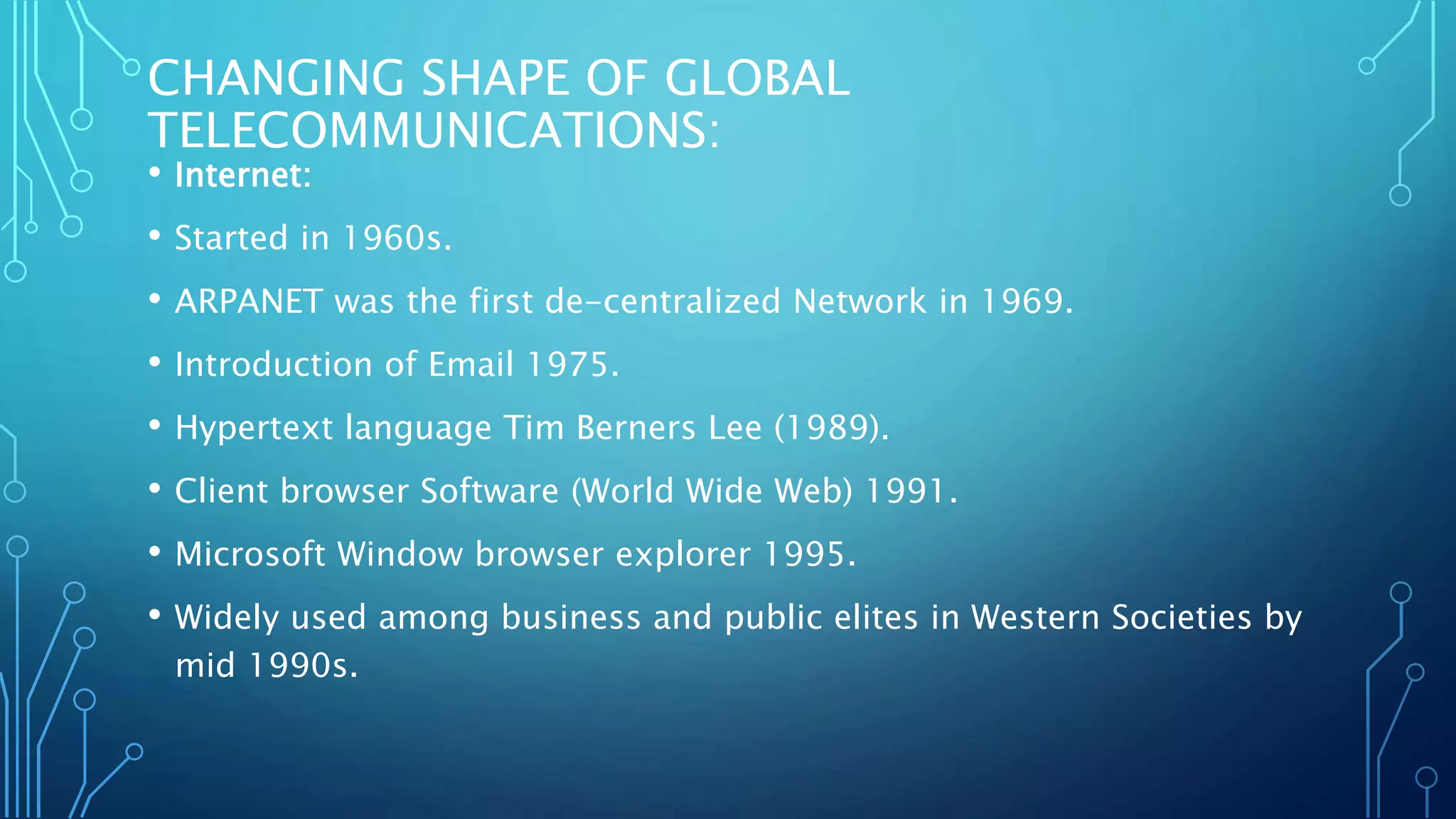 Technology Diffusion, Internet and Global Technological Organization | PPTX | Technology & Computing