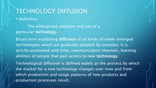 Technology Diffusion, Internet and Global Technological Organization ...