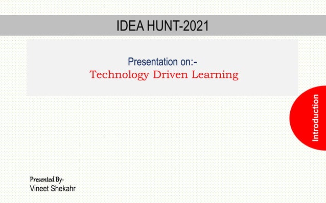 Technology Driven Learning.ppt