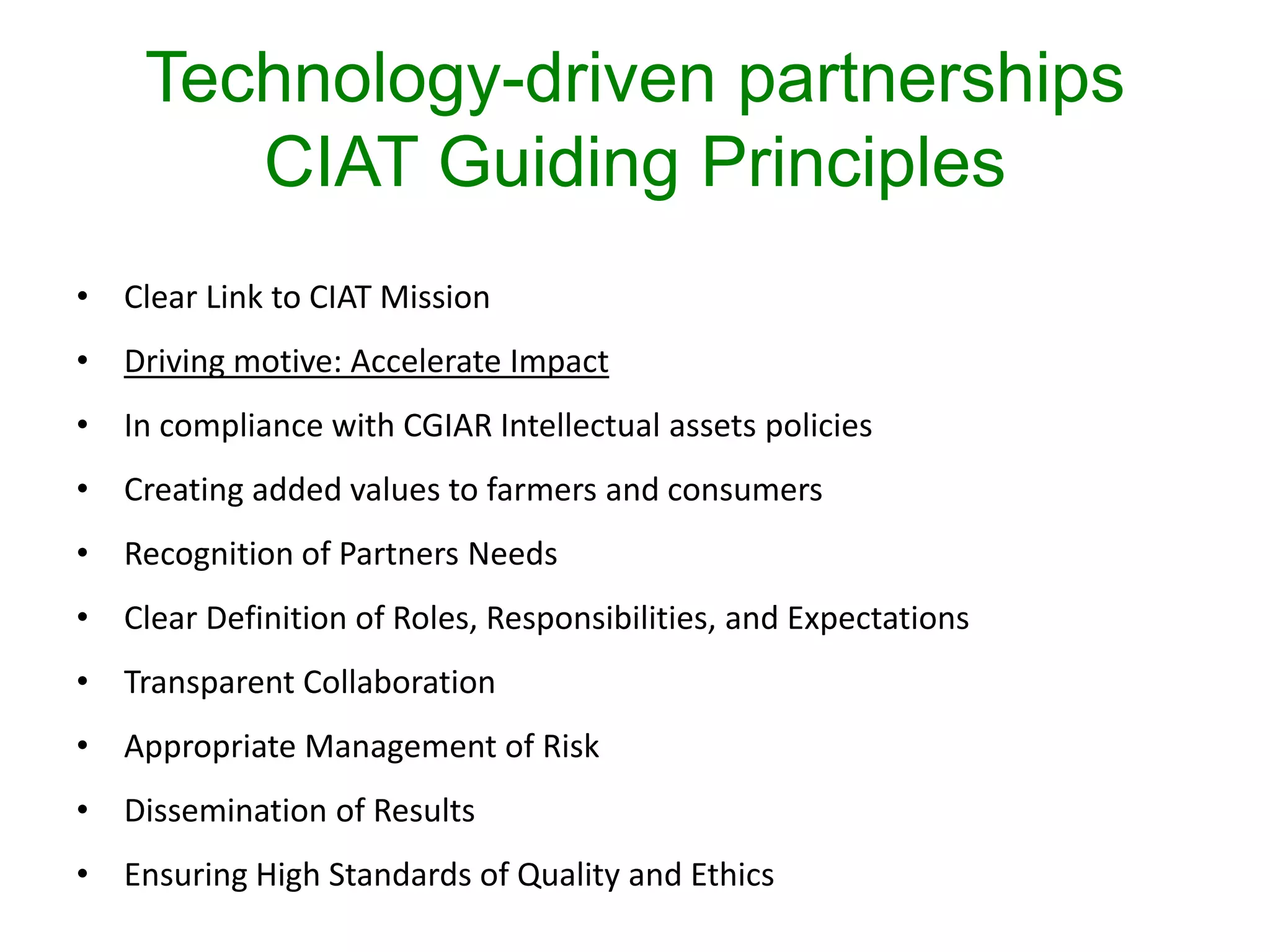 Technology driven partnership | PPTX