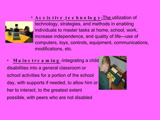 Technology & Education | PPT | Special Education | Education
