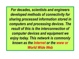 Technology empowerment | PPTX | Internet | Computing