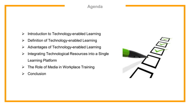 TechnologyEnabled Learning for Workplace Training | PPT