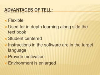 Technology enhanced language learning | PPTX