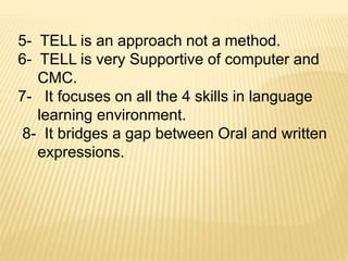 Technology enhanced language learning | PPTX