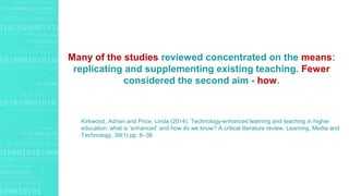 Technology enhanced learning | PPT