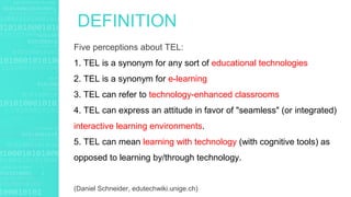 Technology enhanced learning | PPT
