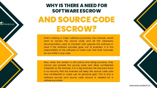 Escrowtech Services in Chennai | Software Escrow Agreement Company | PPT