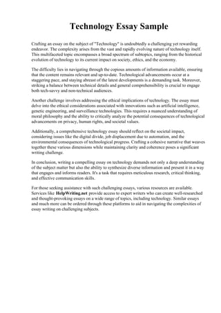 Technology Essay Sample.pdf