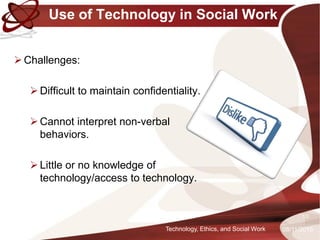 "Technology, Ethics, and Social Work" | PDF | Social Networking | Internet
