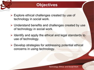 "Technology, Ethics, and Social Work" | PDF | Social Networking | Internet