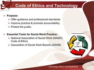 "Technology, Ethics, and Social Work" | PDF | Social Networking | Internet