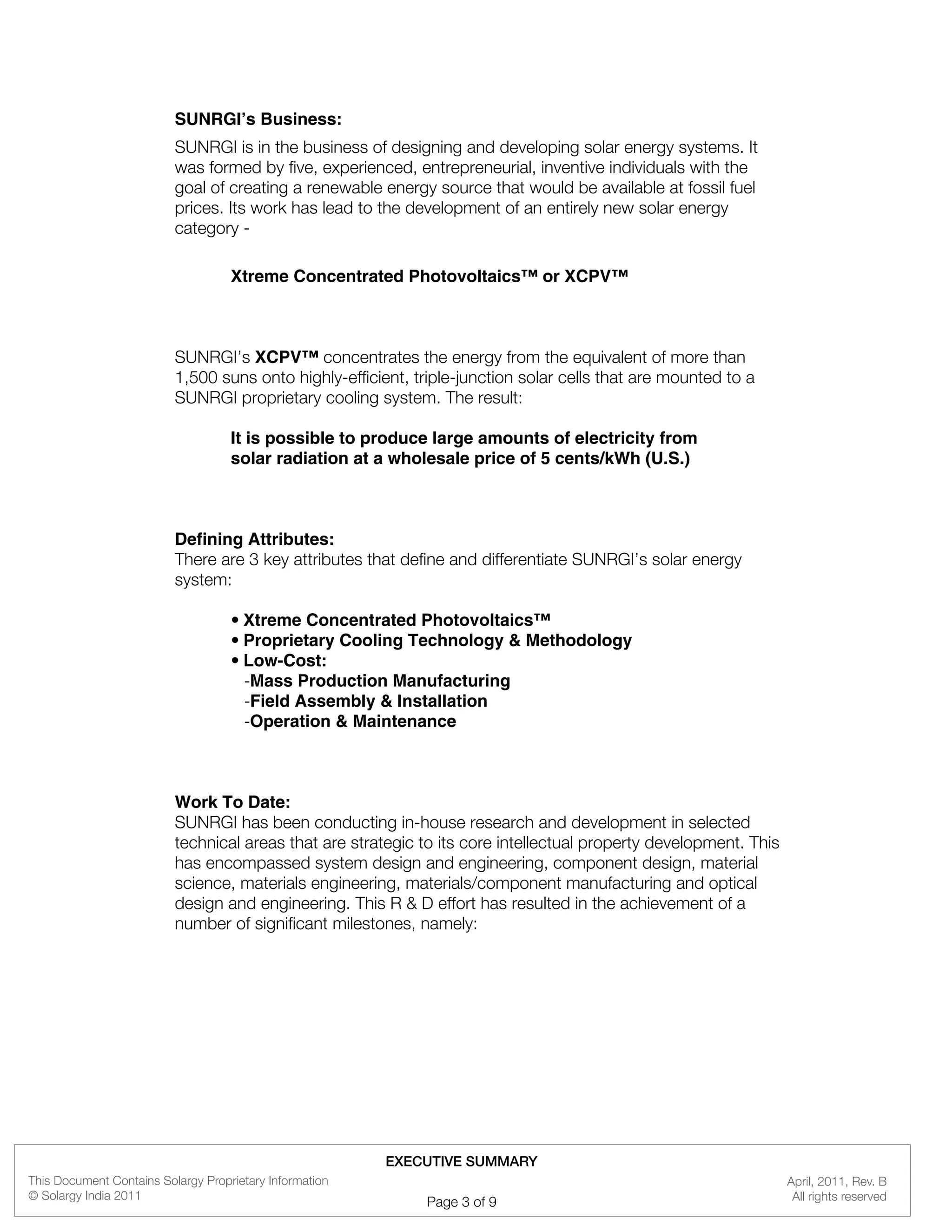 Technology Executive Summary Pdf