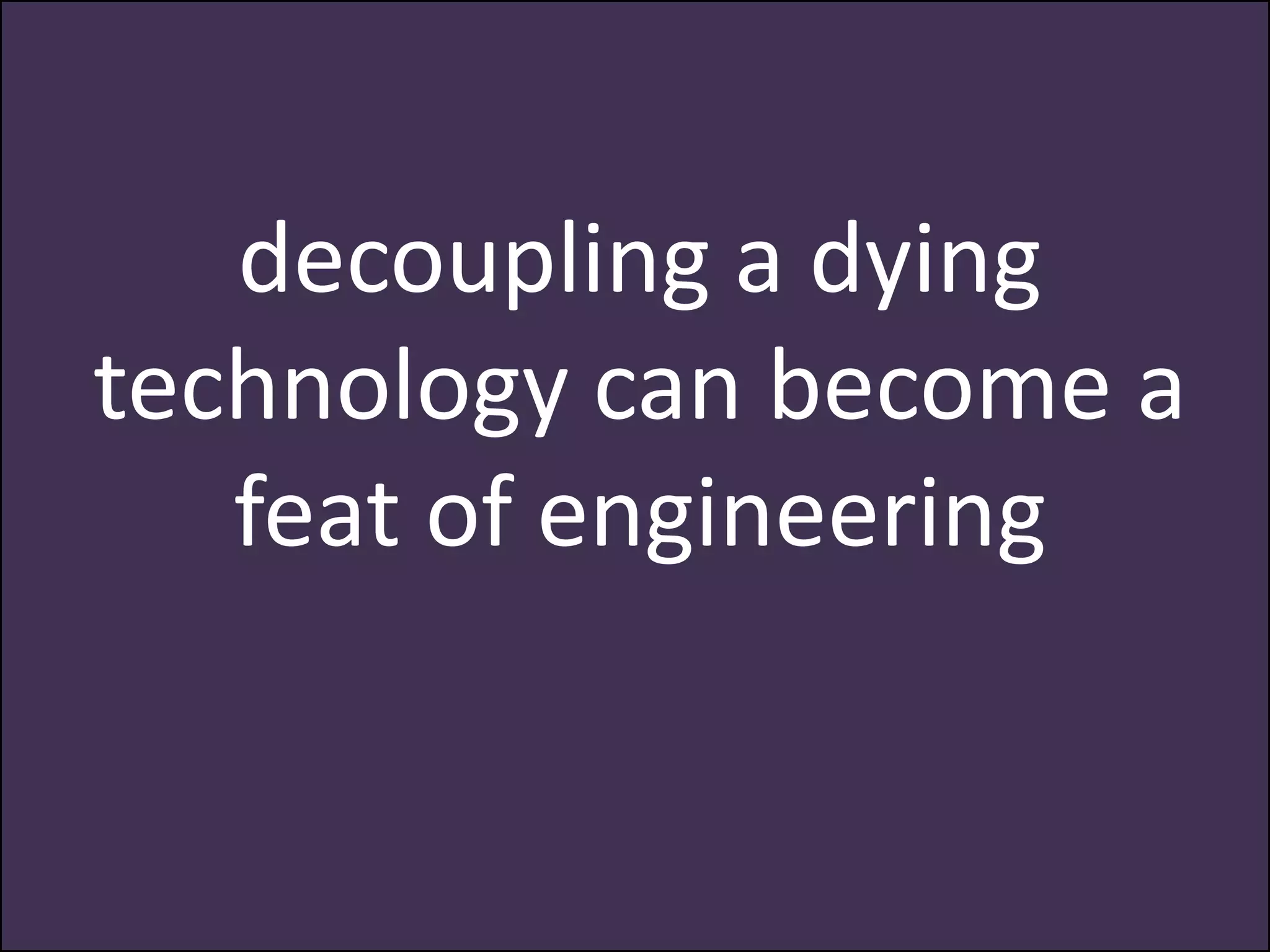 Killing Zombie Software - Technology Exit Planning | PPT