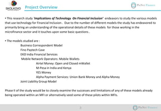 Technology financial inclusion | PPTX