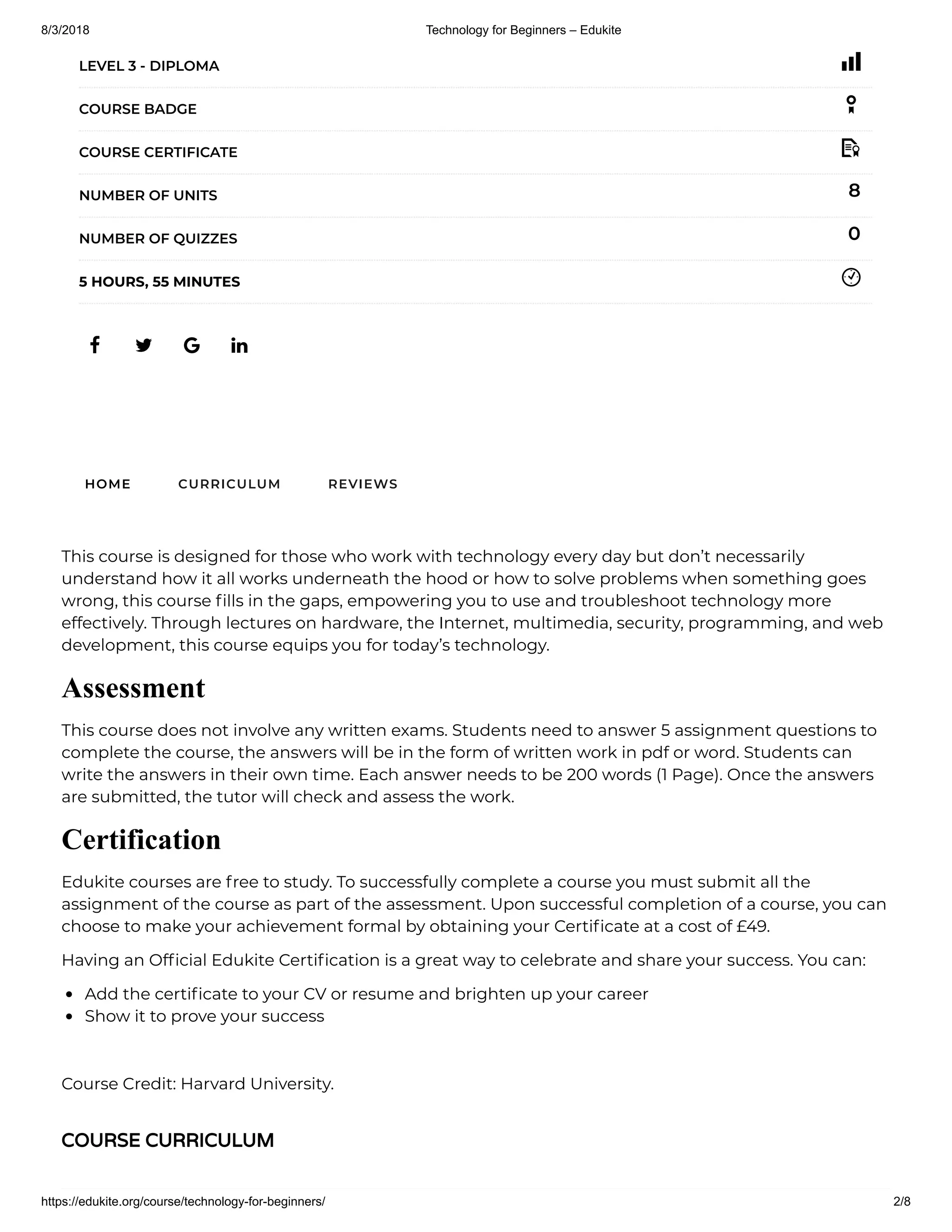 Technology for Beginners – Edu Kite | PDF