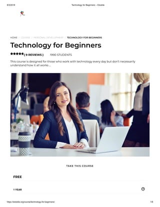 Technology for Beginners – Edu Kite | PDF