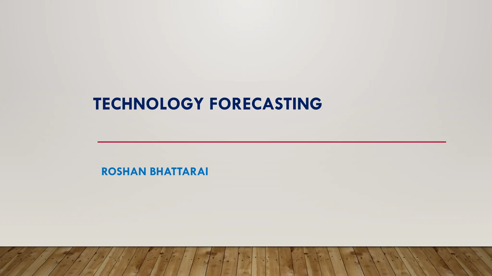 Technology Forecasting and Technology Management | PPTX