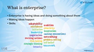 Using Technology to Embed Enterprise in Learning and Teaching | PPT