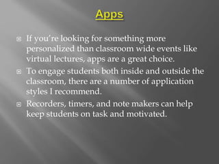 Technology for ESL classrooms | PPTX