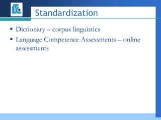 Technology for language centers | PPTX