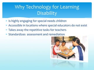 Technology based intervention for special needs | PPTX