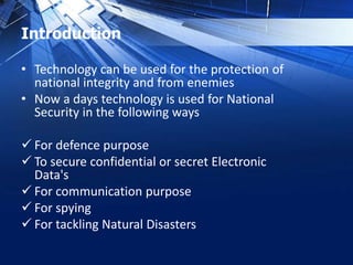 Technology for national security.ppt