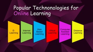 Technology for online learning in school education | PPTX