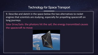 Technology for space transport | PPTX