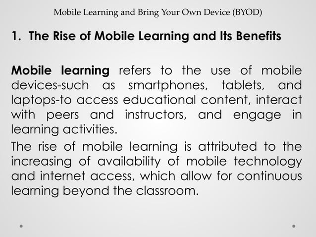 Technology for Teaching and Learning-BYOD and Mobile Learning.pptx
