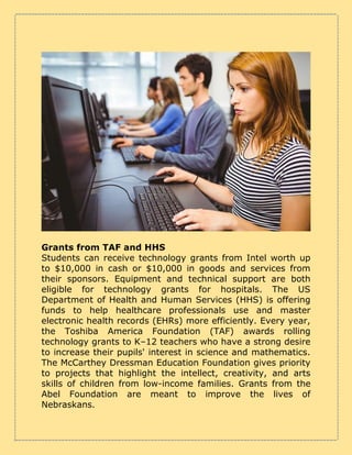 Technology Grants For Students To Help Them Learn More Productively And ...