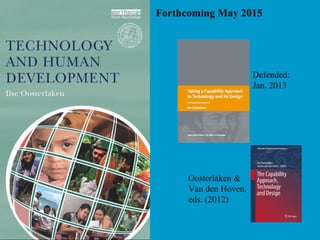 Technology & Human Development - A Capability Approach | PPT